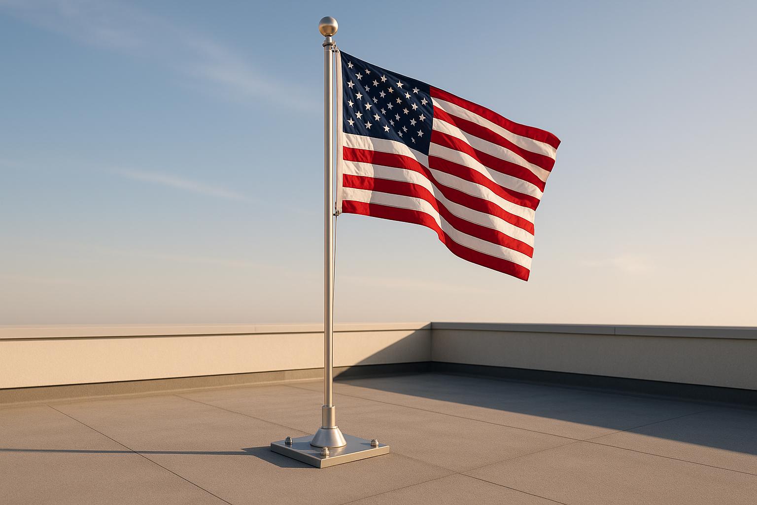 Top 5 Rooftop Flagpole Mounting Options – Action Flag