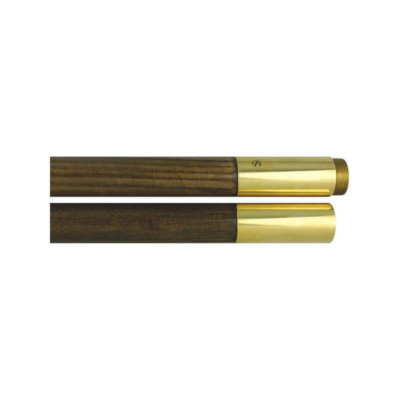 7' Oak Finish High Quality Grained Hardwood Indoor Pole. 2 Sections ...
